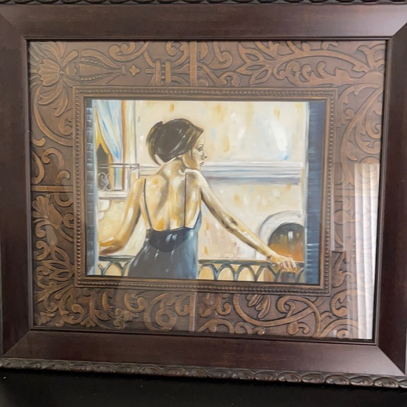 Art | Made By Nima Nia Size 23x9 The Frame Is Brown | Poshmark